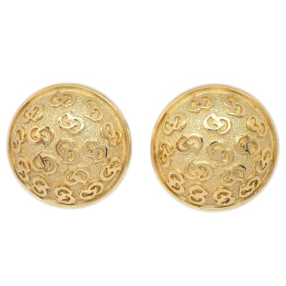 Christian | Jewelry | Christian Dior Button Earrings Clipon Gold | Poshmark